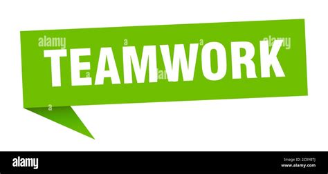 Teamwork Banner Teamwork Speech Bubble Teamwork Sign Stock Vector Image And Art Alamy