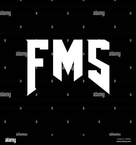 Fms Letter Logo Design For Technology Company Fms Logo Design Black