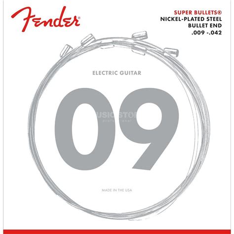Fender Super Bullets 3250l 9 42 Nickel Plated Acier Bullet End France