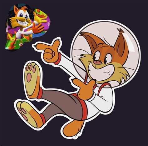 Bubsy 3d Redesign Concept Art By Lou Draws Stuff R Bubsytheodorebobcat