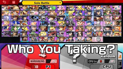 Set Up A Ssbu Custom Balance Tournament Whos Your Go To R Teenagers