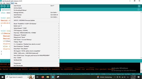 Failed To Connect To ESP8266 General Guidance Arduino Forum
