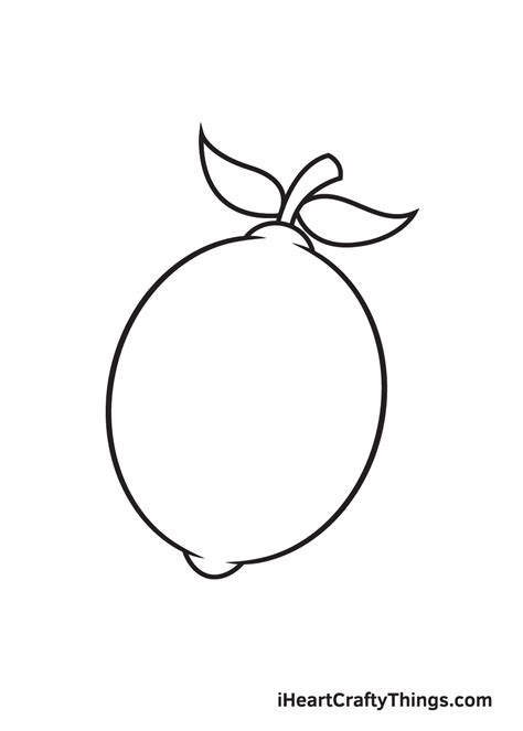 Lemon Drawing How To Draw A Lemon Step By Step