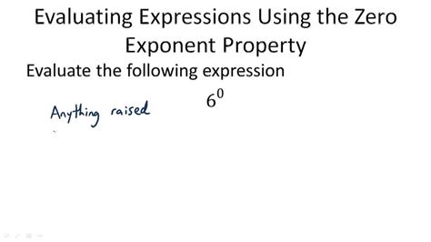 Zero And Negative Exponent Properties Example 1 Video Algebra