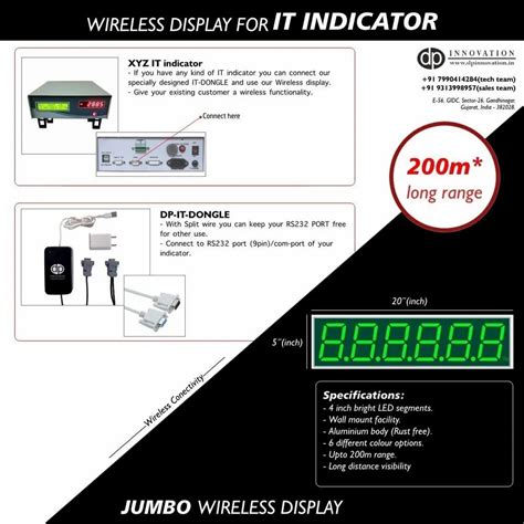 Wireless Data Transmission From Any It Indicator To Jumbo Display At ₹ 14000 Piece डाटा