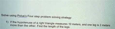 solved solve using polya s four step problem solving strategy ifthe