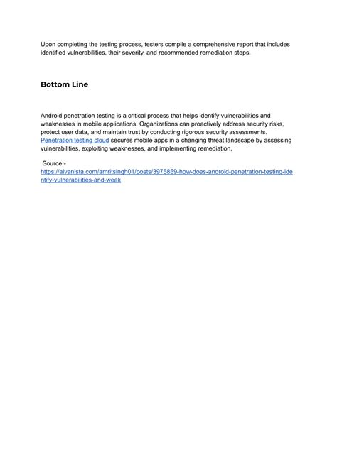ppt how does android penetration testing identify vulnerabilities and