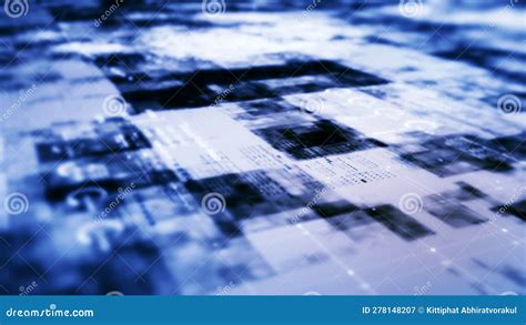 Advance Data Matrix Cyber Environment Display Royalty Free Stock Image
