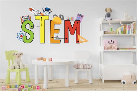 Stem Science Technology Engineering Math Wall Decal Steam Wall Decals