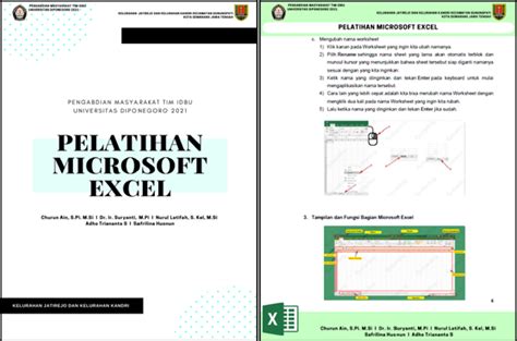 Gambar 3 Buku Panduan Pelatihan Microsoft Excel Download Scientific