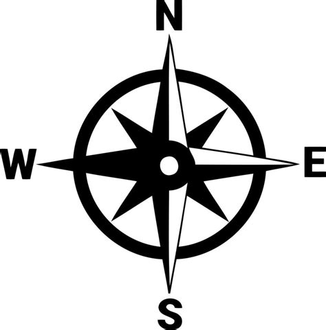 Compass Wind Rose North South East West 23630988 Vector Art At Vecteezy