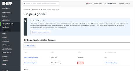 Watchguard Account Sso Integration With Duo And Active Directory