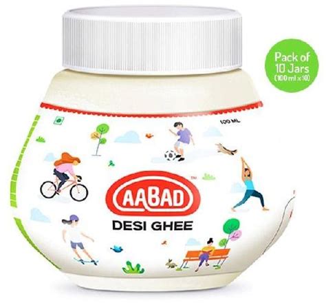 Aabad Ml Desi Ghee Jar Color Yellow At Rs Pack In Mahesana ID