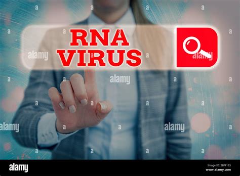 Handwriting Text Writing Rna Virus Conceptual Photo A Virus Genetic Information Is Stored In