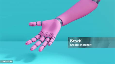 3d 일러스트 로봇 핸드 마네킹 본체 부분 사이보그에 대한 스톡 사진 및 기타 이미지 사이보그 분홍 손 Istock