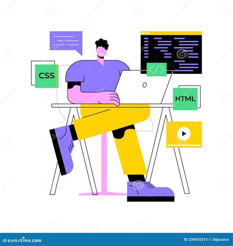 Web Development Abstract Concept Vector Illustration Stock Vector Illustration Of Isolated