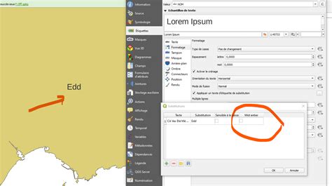 Labeling Substituting Label Using Qgis Geographic Information