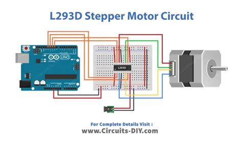 Control Stepper Motor With L293d Motor Driver Ic And Arduino