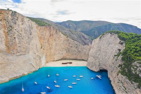 🔥 Free Download Aerial Of Navagio Shipwreck Beach On Zakynthos Island