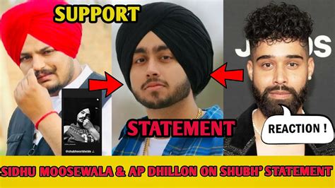 Ap Dhillon And Sidhu Moosewala Reaction On Shubhs Statement Dino James
