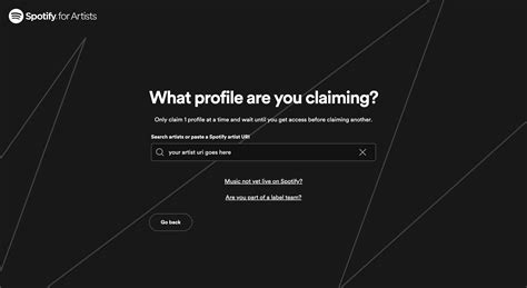 How Do I Claim My Spotify For Artists Profile Prior To My First Release