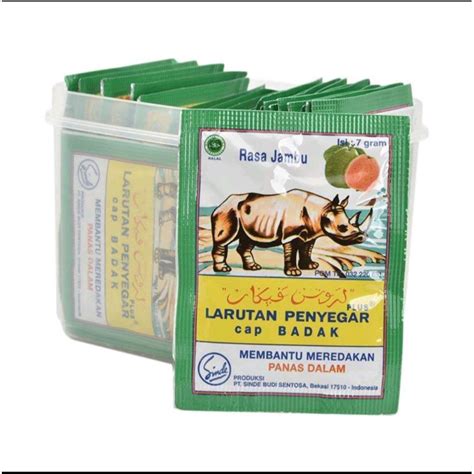 Jual Larutan Penyegar Cap Badak Sachet Rasa Jeruk Nipis And Jambu