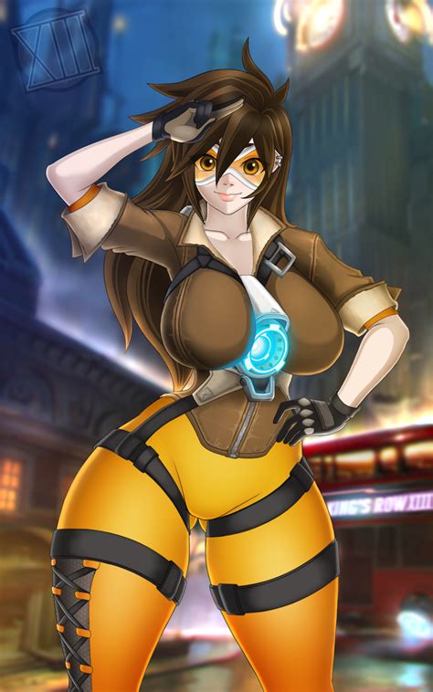 Tracer Long Hair Version By Waifuholic Hentai Foundry