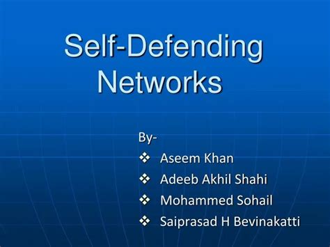 Ppt Self Defending Networks Powerpoint Presentation Free Download Id 6245708