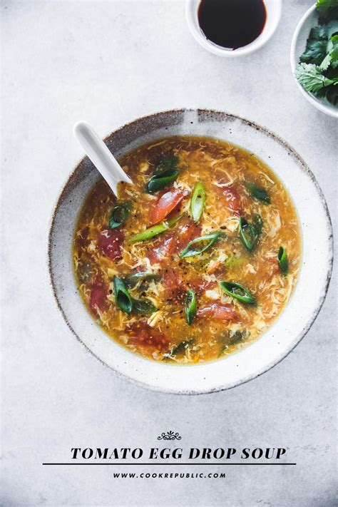 Tomato Egg Drop Soup Cook Republic
