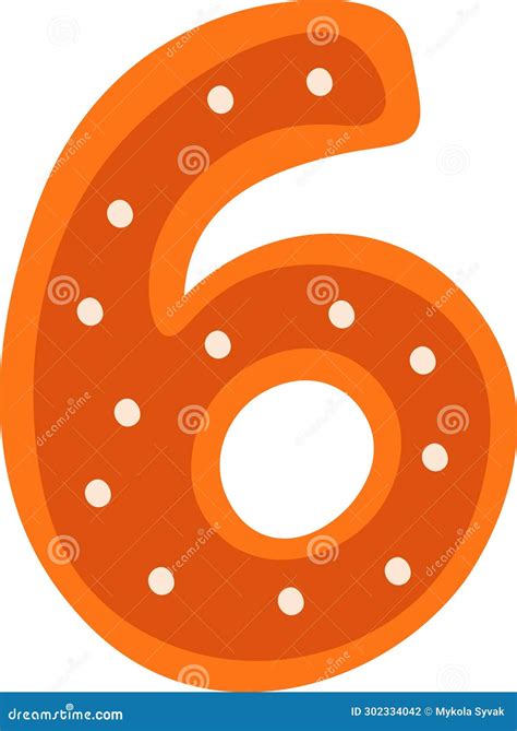 6 Digit Cartoon Alphabet Stock Illustration Illustration Of Numeral