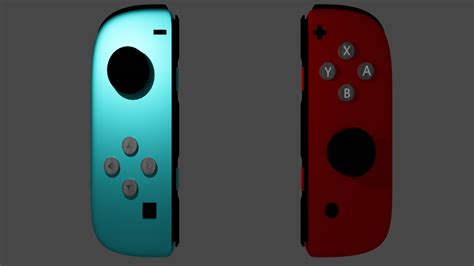 Artstation Nintendo Switch Joycon 3d Model Resources