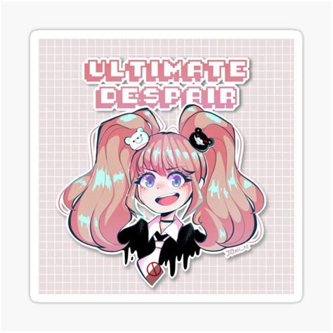Junko Enoshima Danganronpa Sticker For Sale By Lenyx Re Redbubble
