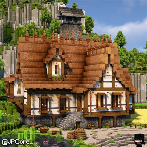 Get More From Jpcore On Patreon Minecraft Houses Minecraft Cottage