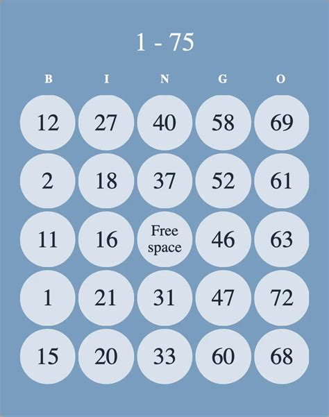 Number Bingo Print Traditional Bingo Cards Bingo Card Creator