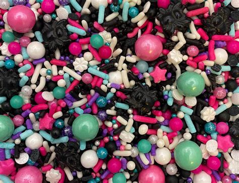 Spider Ghost Girl Edible Sprinkle Mix Etsy