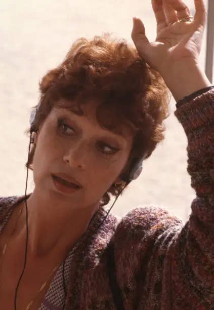 Lea Massari On The Set Of The Film Sarah In 1982 In France Old Photo