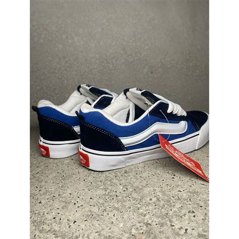 Tenis Knu Old Skool Azul Sem Plataforma Confortável Casual Lançamento