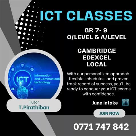 Ict Classes Information Technology Al Technology Local Colombo