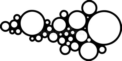 Sketch Circles Texture Bubbles Background Stock Vector Illustration