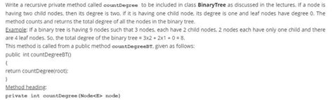 Solved Solve It In Min Code Part Only Method Chegg