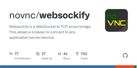 github novnc websockify websockify is a websocket to tcp proxy