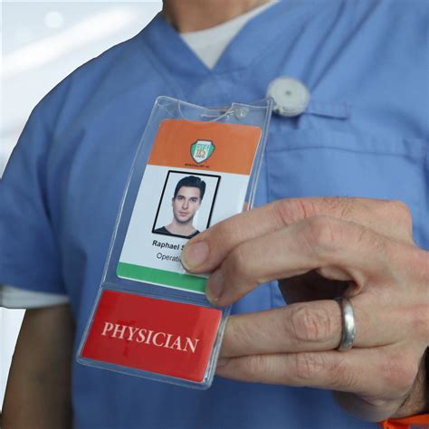 Physician Badgebottom Vertical Badge Holder And Badge Buddy In One By