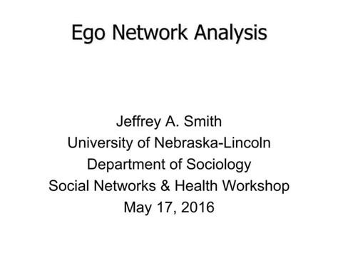 03 Ego Network Analysis Ppt