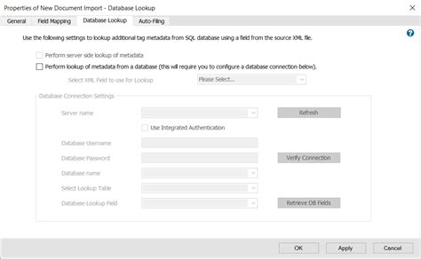 Manage Imports Using Sql Server Database Lookups Filehold