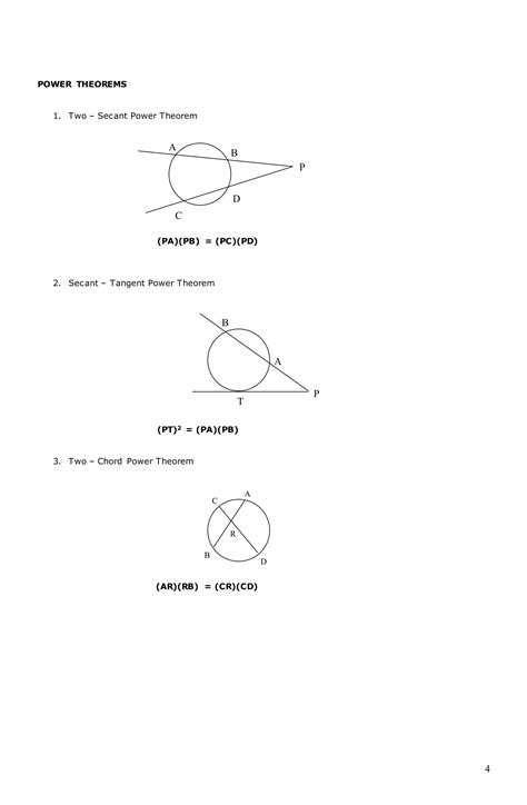 Formulas Nd Year To Th Year DOC