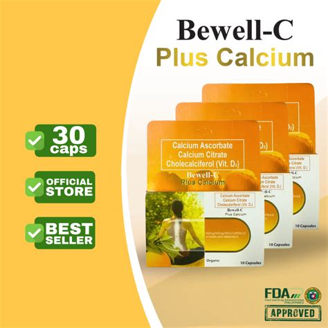 Bewell C Plus Calcium 3 In 1 Vitamin 1000mg 3 Flaps 30 Capsules