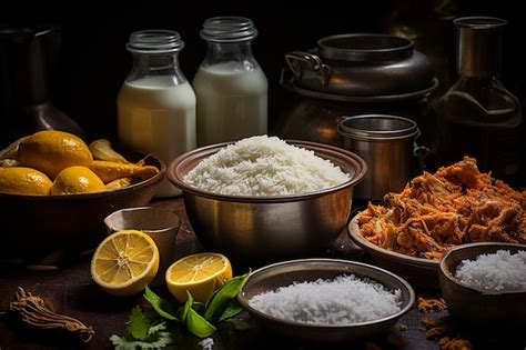 Ingredients For Preparing Chicken Korma Premium Ai Generated Image