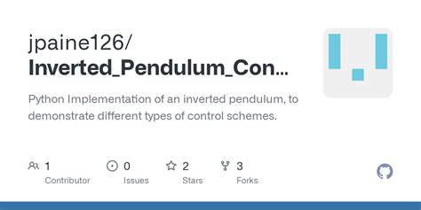 GitHub Jpaine Inverted Pendulum Control Demo Python Implementation Of An Inverted Pendulum
