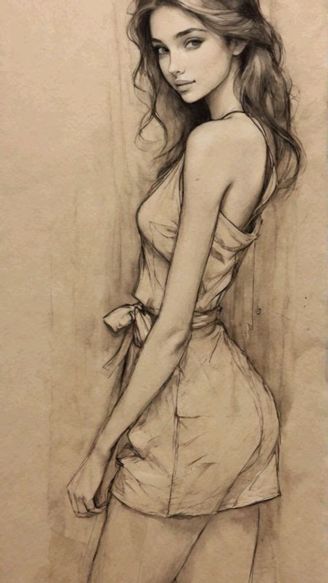 Pin On Dress In 2024 Portrait Drawing Beauty Art Drawings Female