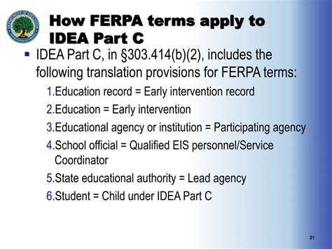 Ppt Confidentiality Records And Data Sharing Under Idea Part C And Ferpa